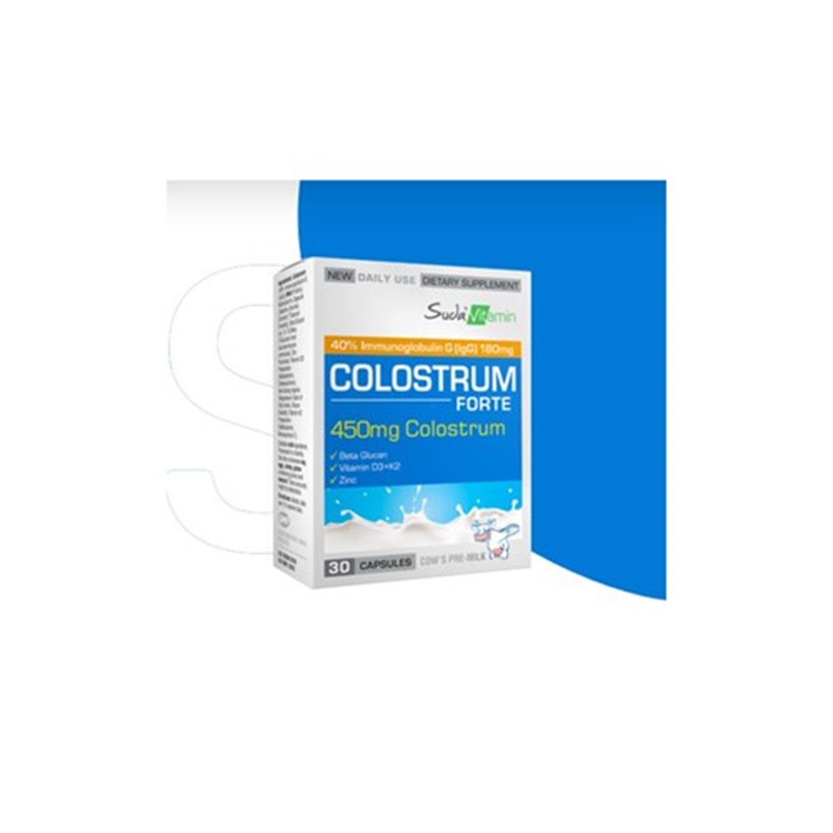 Suda Vitamin Colostrum Forte 30 Kapsül | Dermolist.com da!