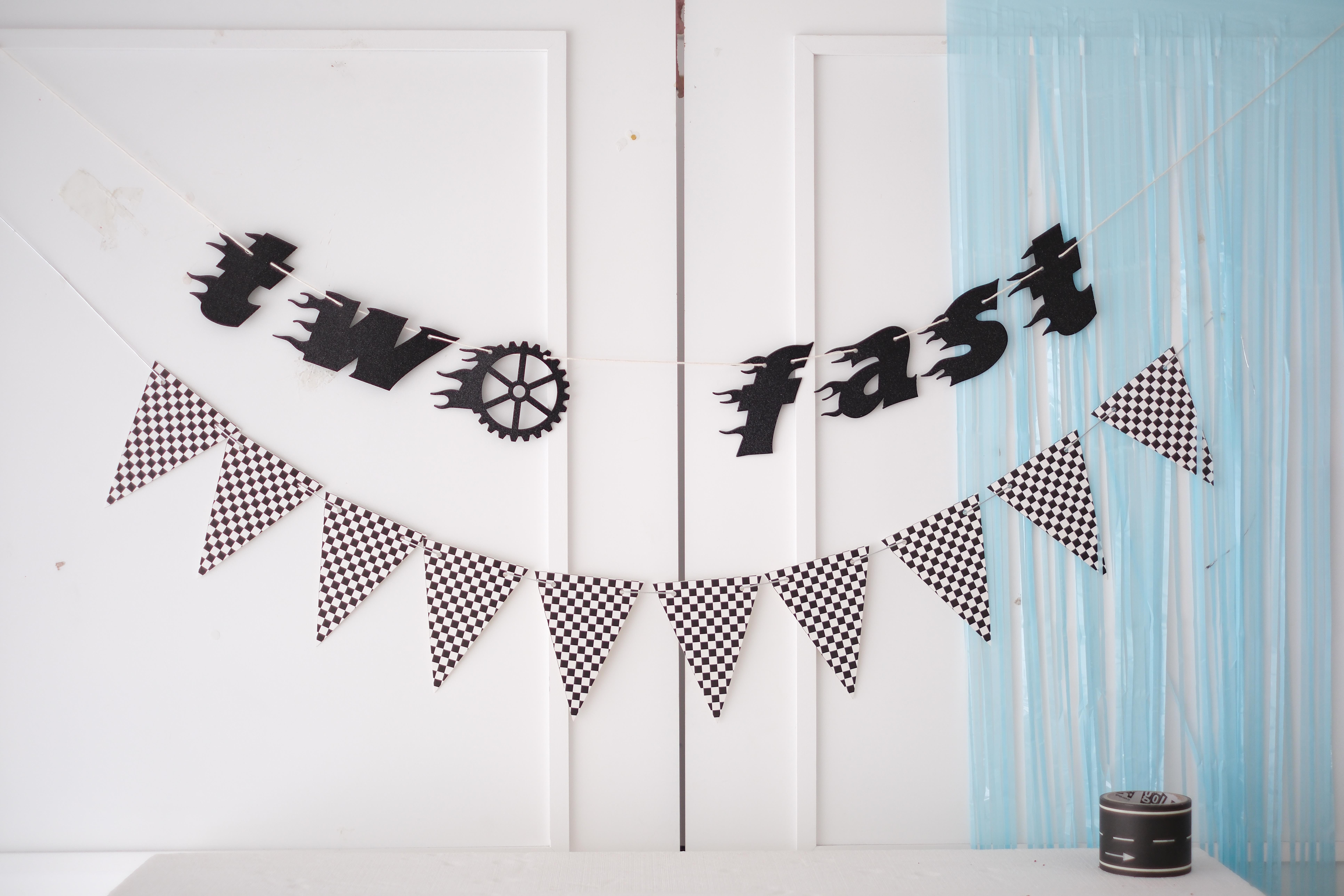 Yarış Temalı Two Fast 2li Banner | Partifabrik.com