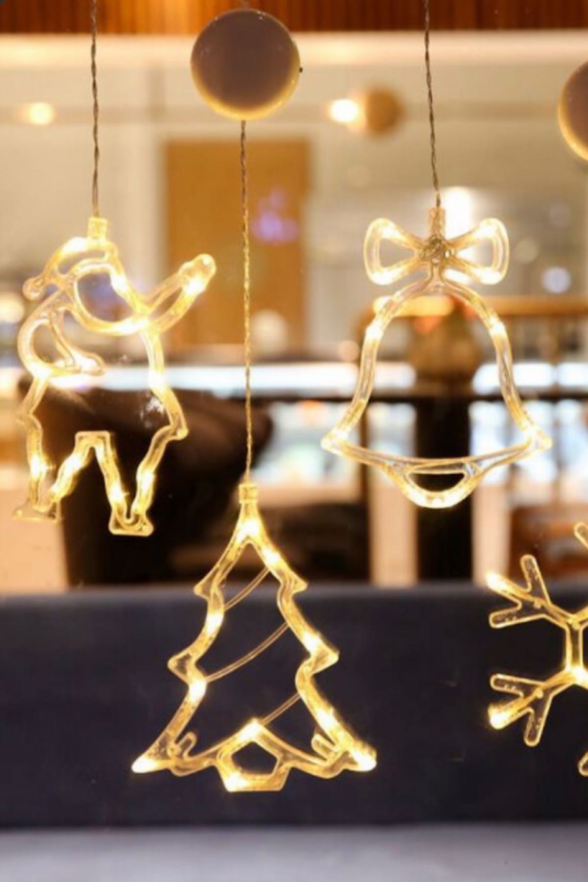 Noel Baba Led Işıklı Vitrin,Kapı ve Cam Süsü