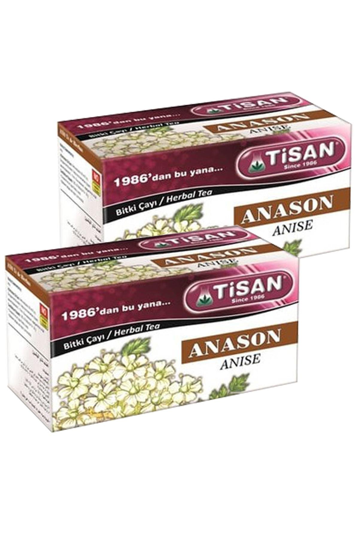 2 Kutu Anason Çayı Tisan Bitki Çayları Sallama Anason Çayı