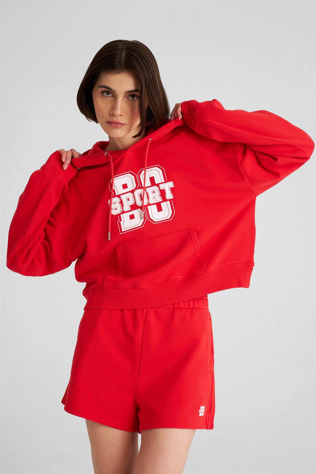 Kırmızı BO Sport Mini Şort