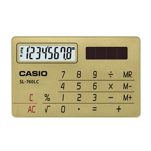CASIO SL-760LC-GD 8 HANE CEP HESAP MAKİNESİ