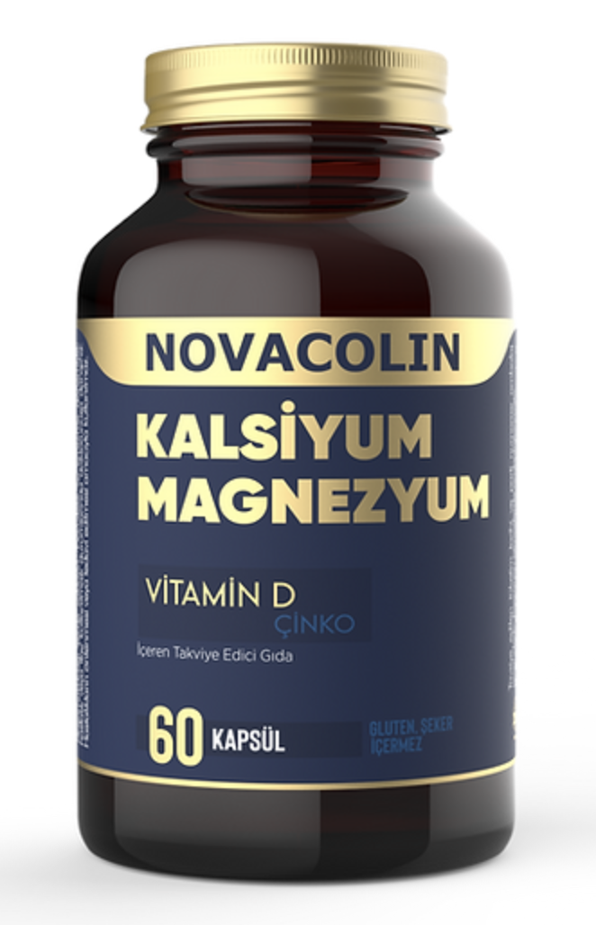 Novacolin Kalsiyum Magnezyum 60 Kapsül