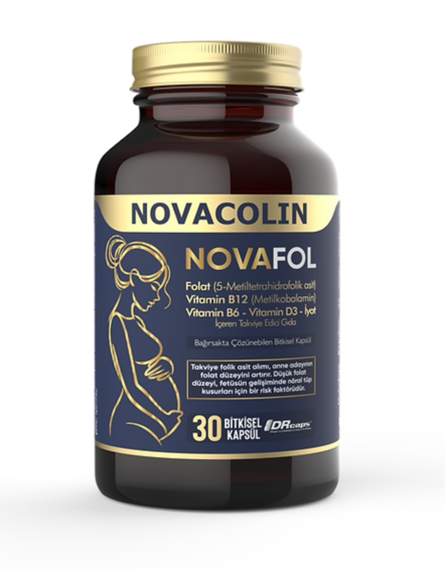 Novacolin Novafol Folik Asit 30 Kapsül
