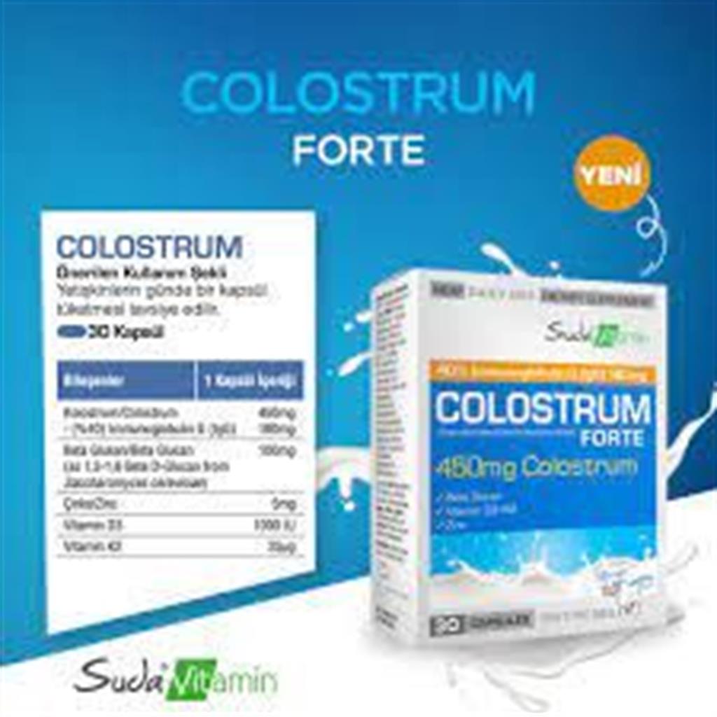 Suda Vitamin Colostrum Forte 30 Kapsül