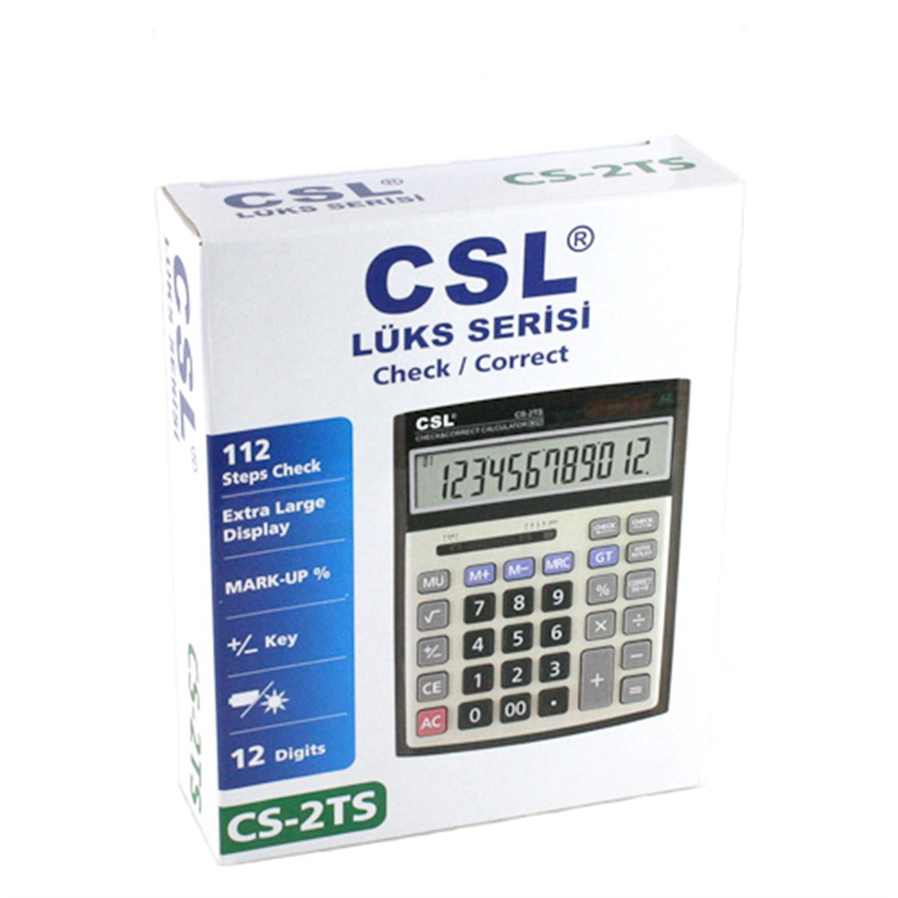 Csl CS-2TS 12 Haneli Masaüstü Hesap Makinesi Csl CS-2TS 12 Haneli Masaüstü Hesap Makinesi