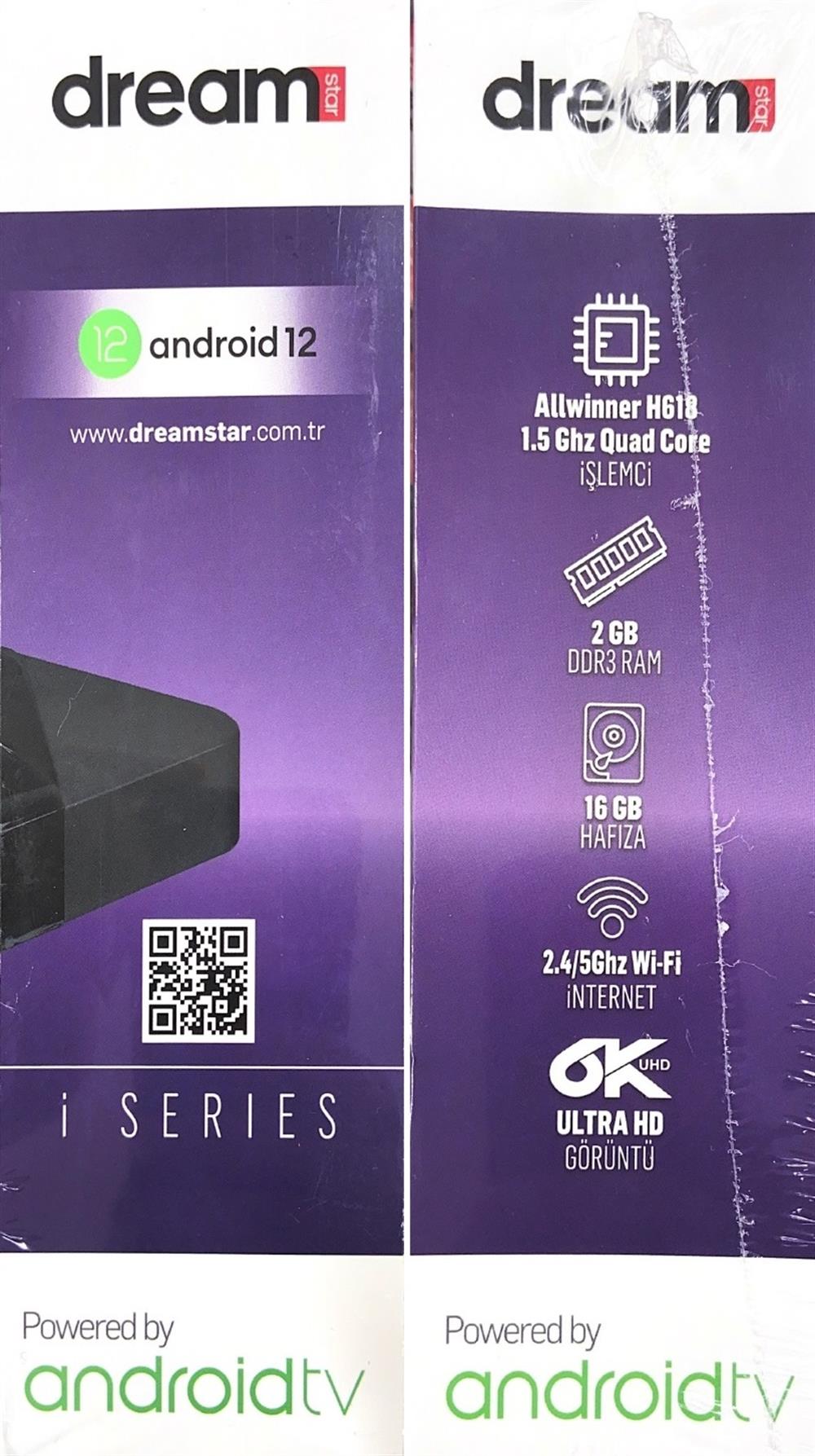 Dreamstar i3 2GB Ram 16GB Hafıza 6K Android TV Box