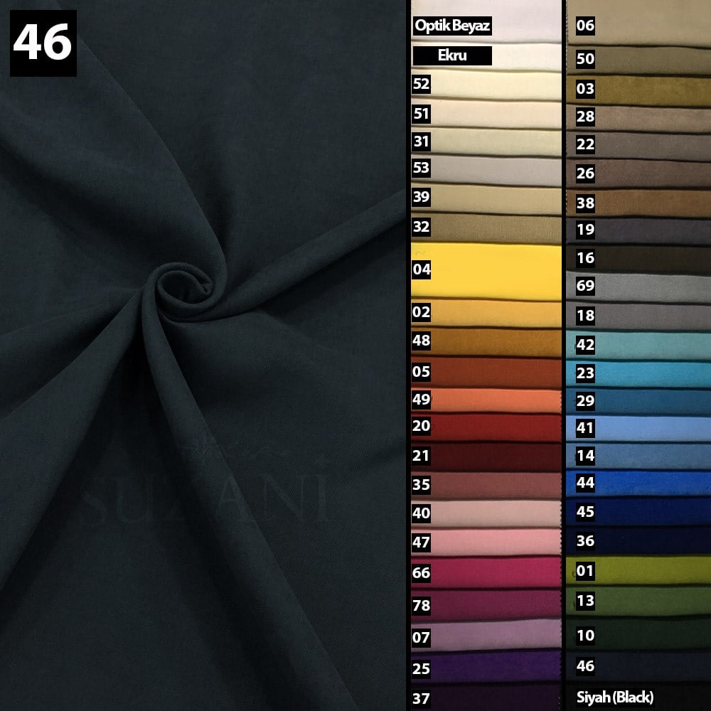 Antrasit Rengi Döşemelik Kumaş - Suzani