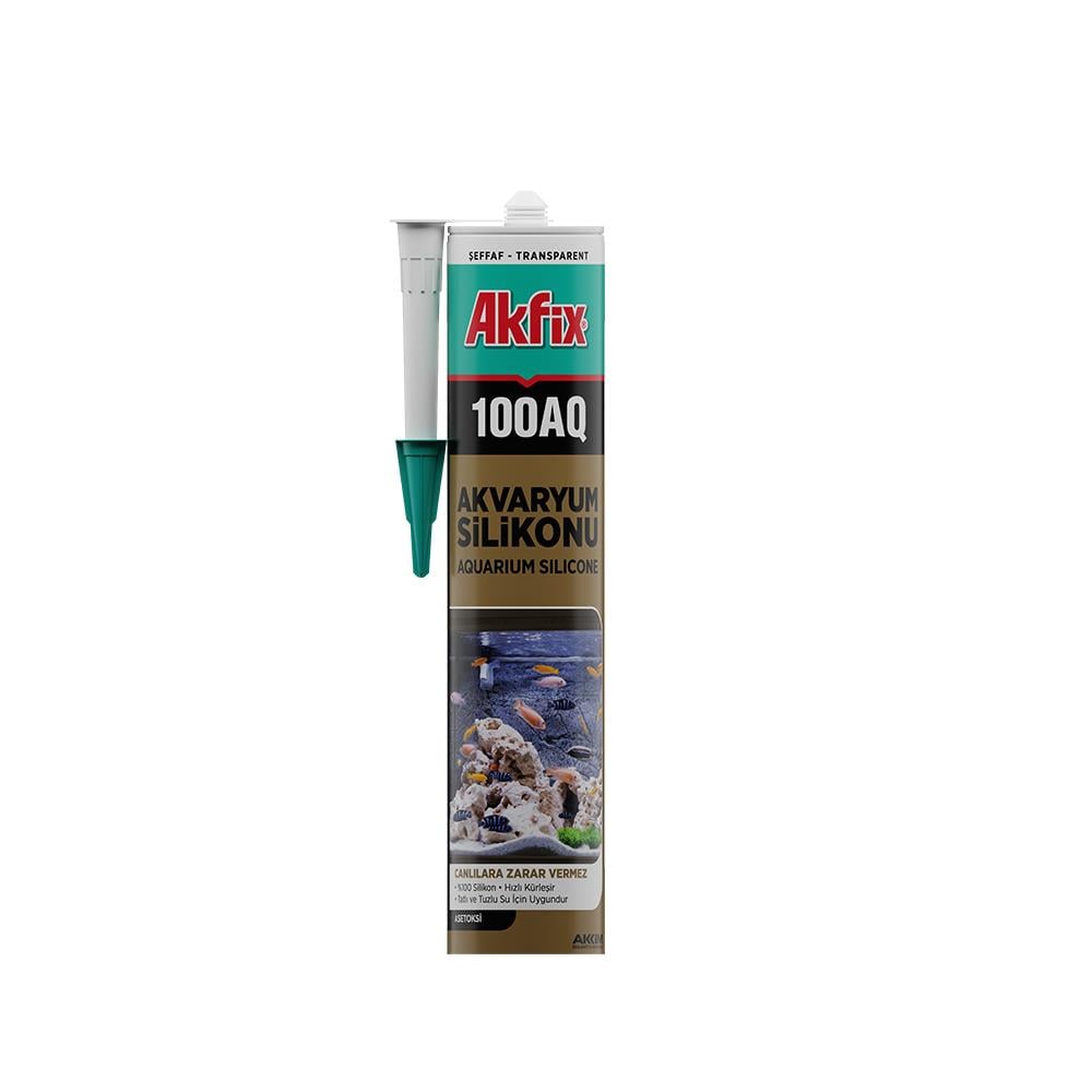 Akfix 100Aq Akvaryum Silikonu Şeffaf 280 Ml Sa080