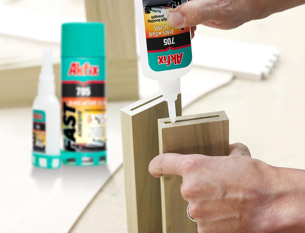 Akfix 705 Mdf Kit Hızlı Yapıştırıcı 400ml+100gr Ga065