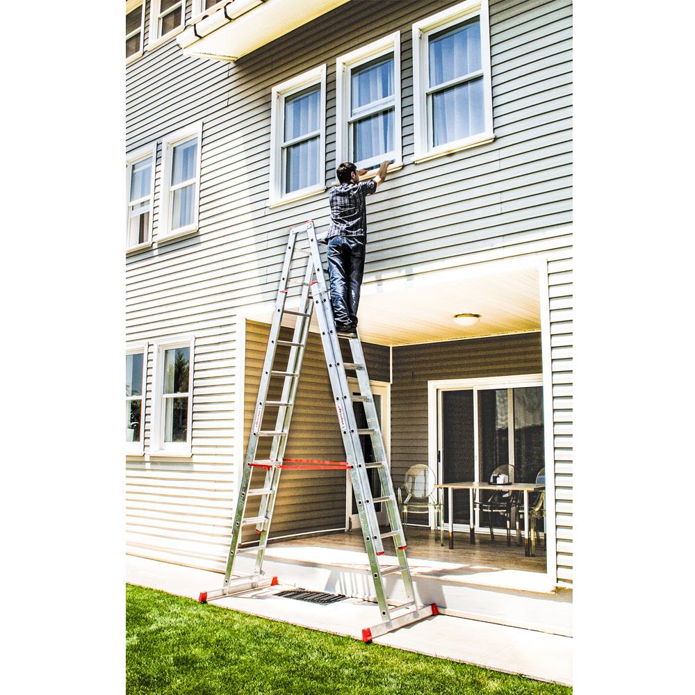 Akrobat A Tipi Çift Sürgülü Alüminyum Merdiven 2X300 Cm