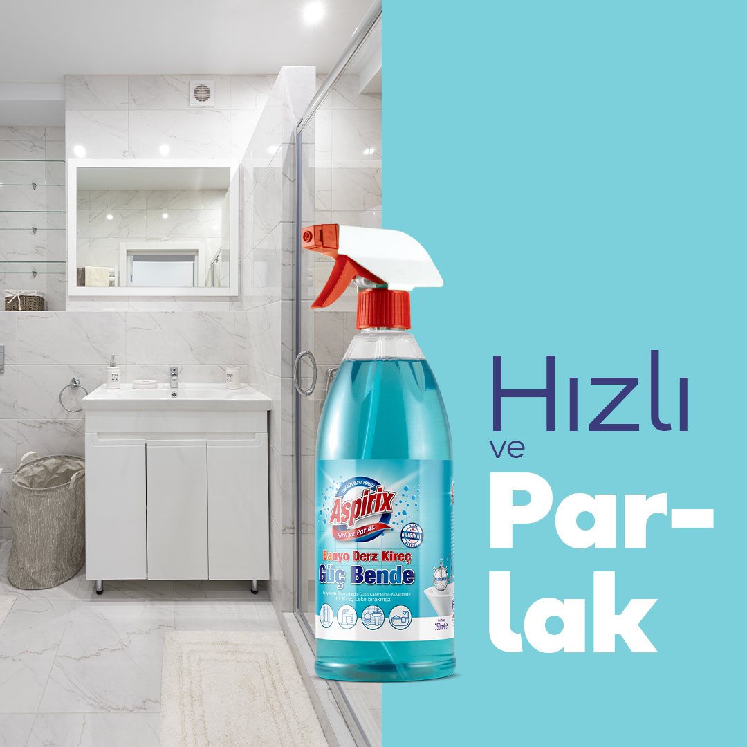 Aspirix Güç Bende Banyo Derz Kireç Temizleyici 750 Ml Asp006