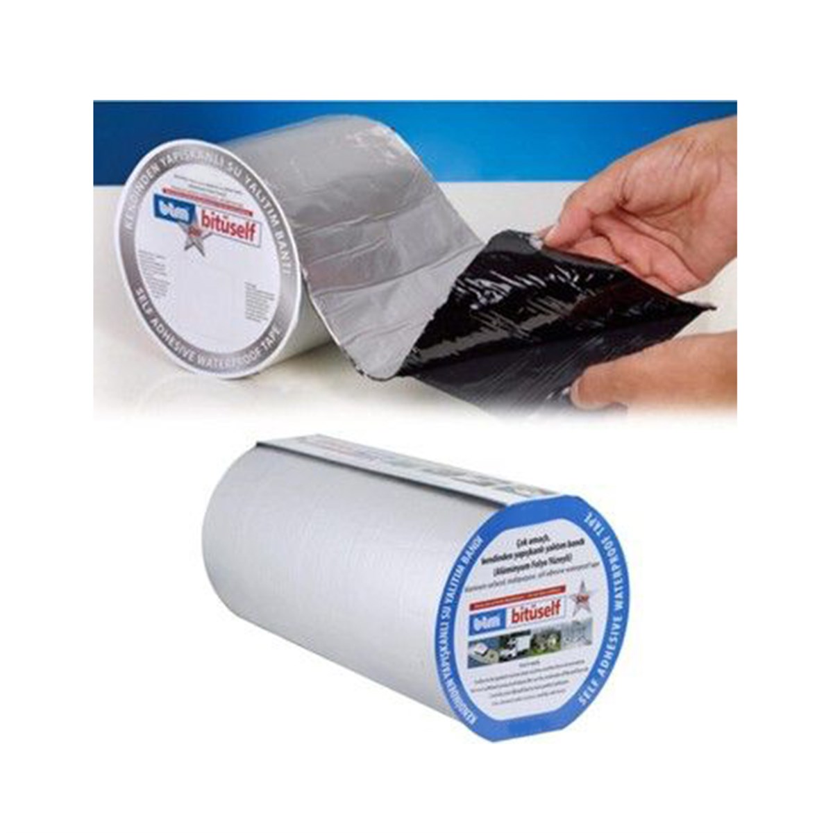 Btm Yapışkanlı Su Yalıtım Bandı Metalik 60 Cm X 10 M