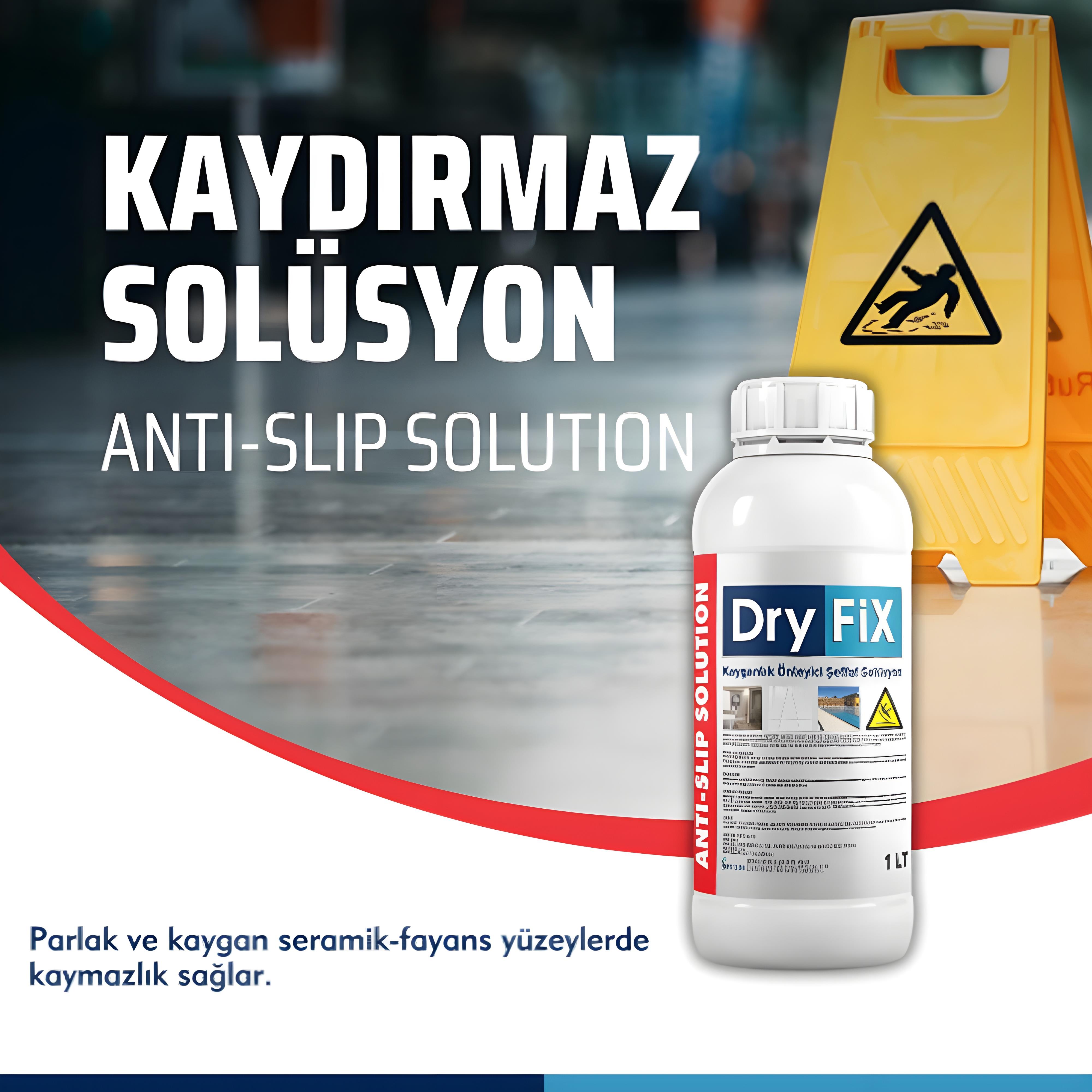 Dryfix Anti Slip Kayganlık Önleyici Şeffaf Solüsyon 10 lt