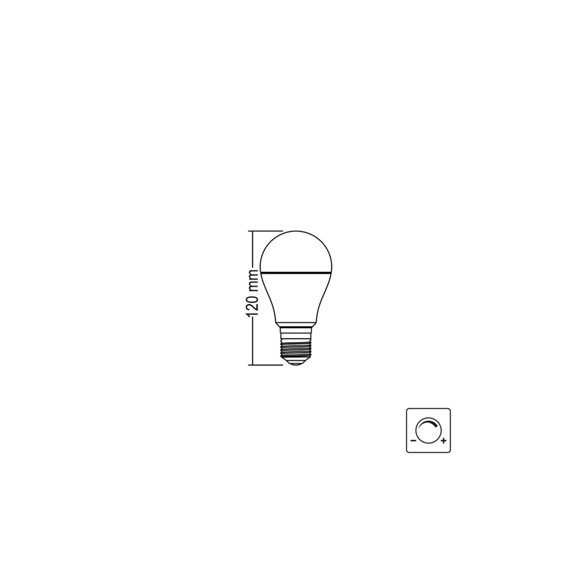 Led Ampul Dimli 12W E27 6500K Beyaz Fl-1258