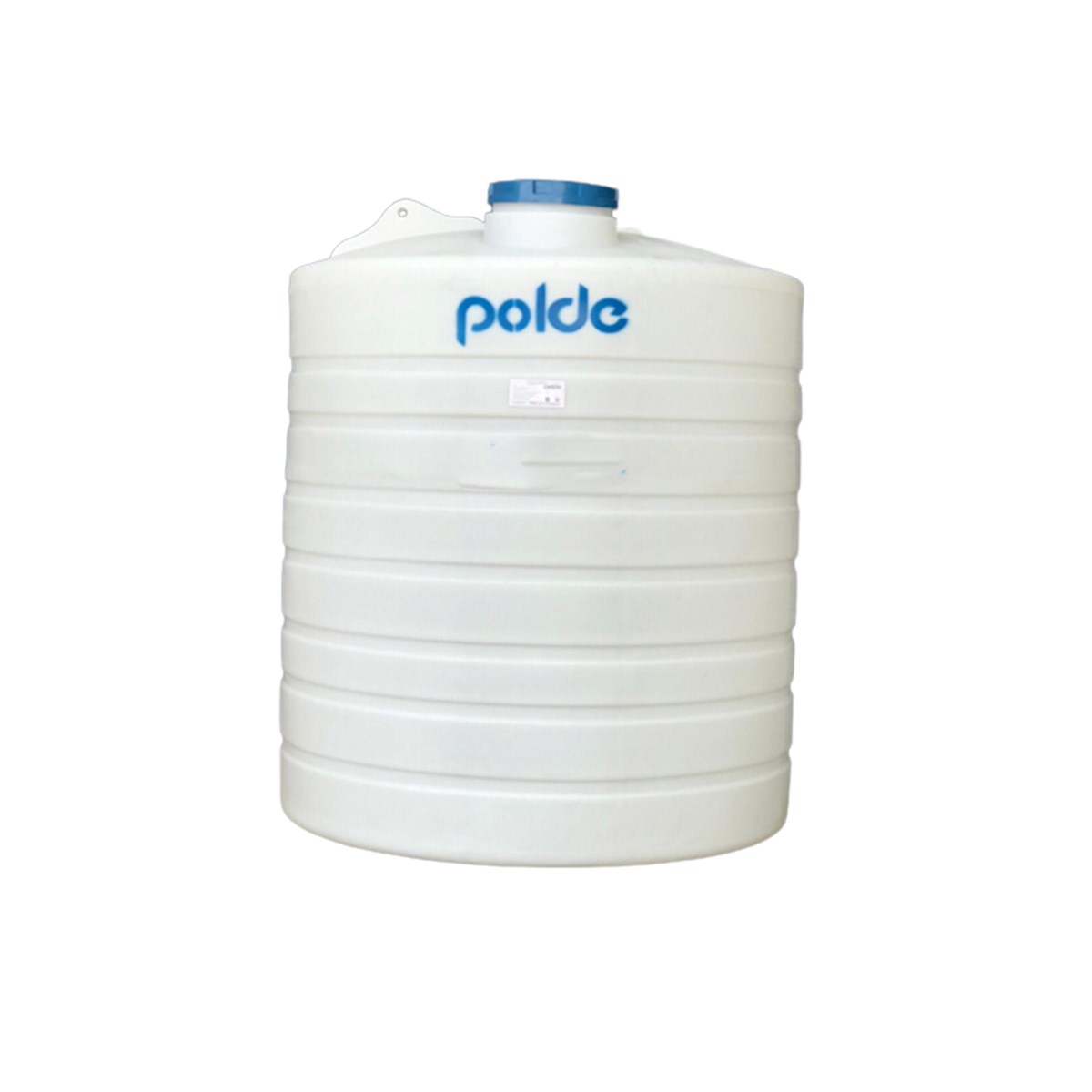 Polde Polietilen Tek Katlı Dik Beyaz Su Deposu 3000 Lt