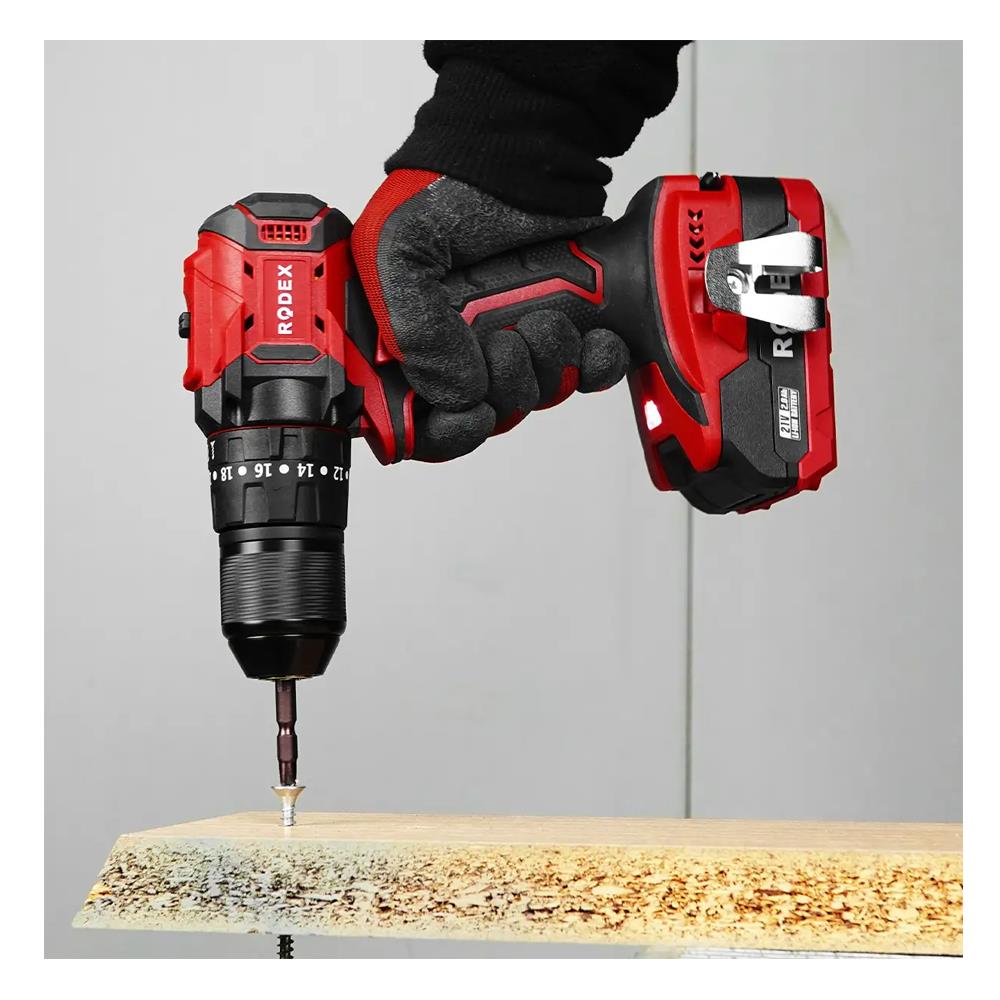 Rodex Rdx3404 Akülü Darbeli Matkap Vidalama 21V 2X2Ah