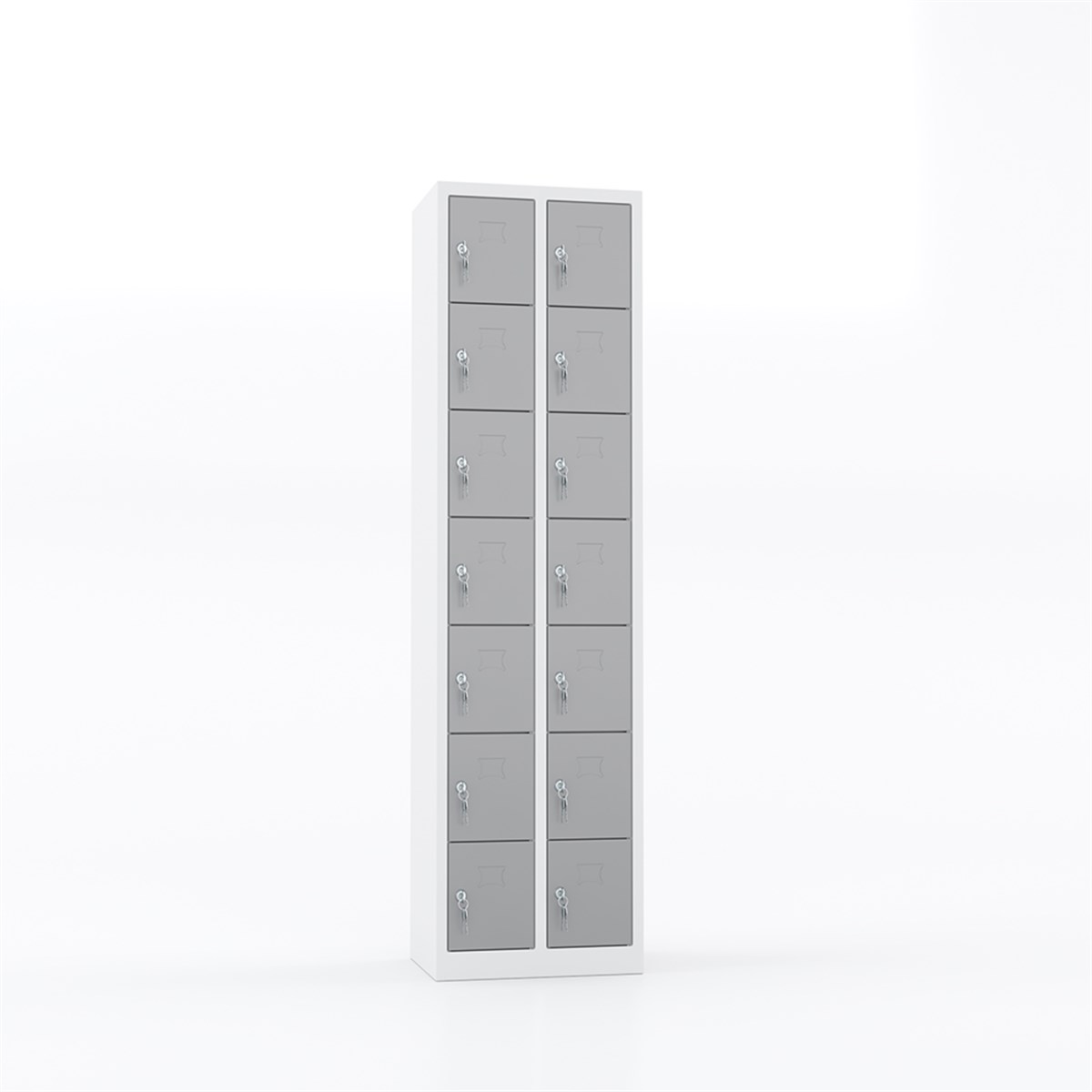 Usta Çelik Emanet Dolabı Metal 14 Gözlü 56X40X182 U-Gz014