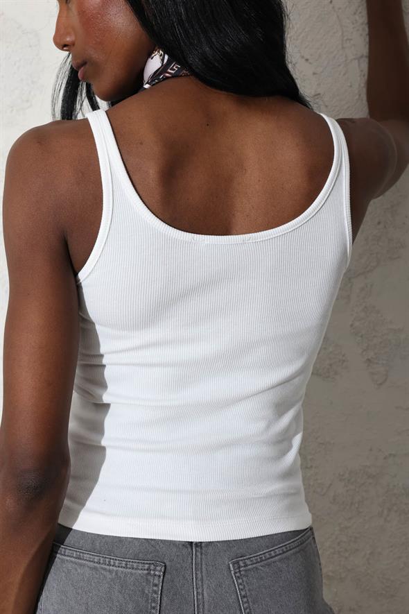 Beyaz Fitilli Basic Atlet