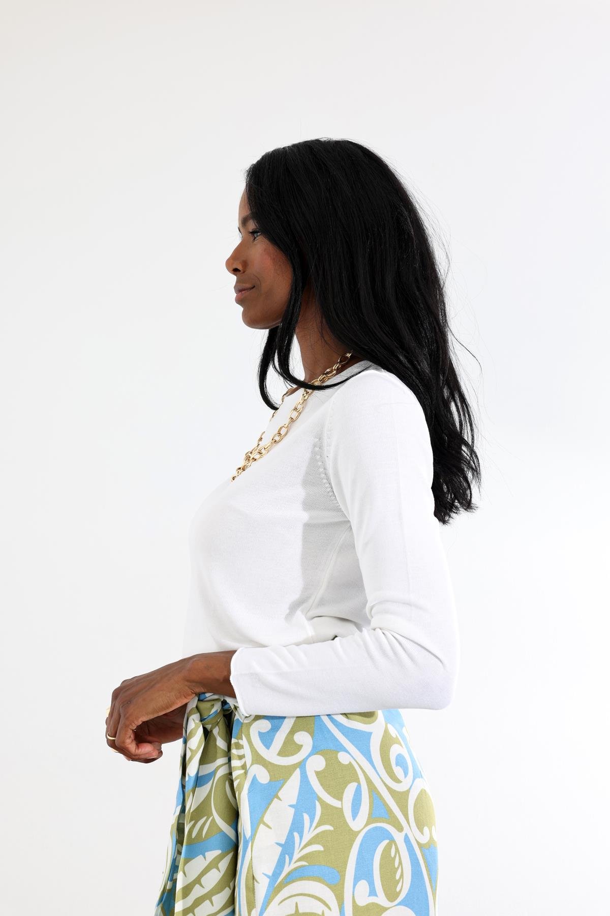 Beyaz Sosis Kol Triko 241061