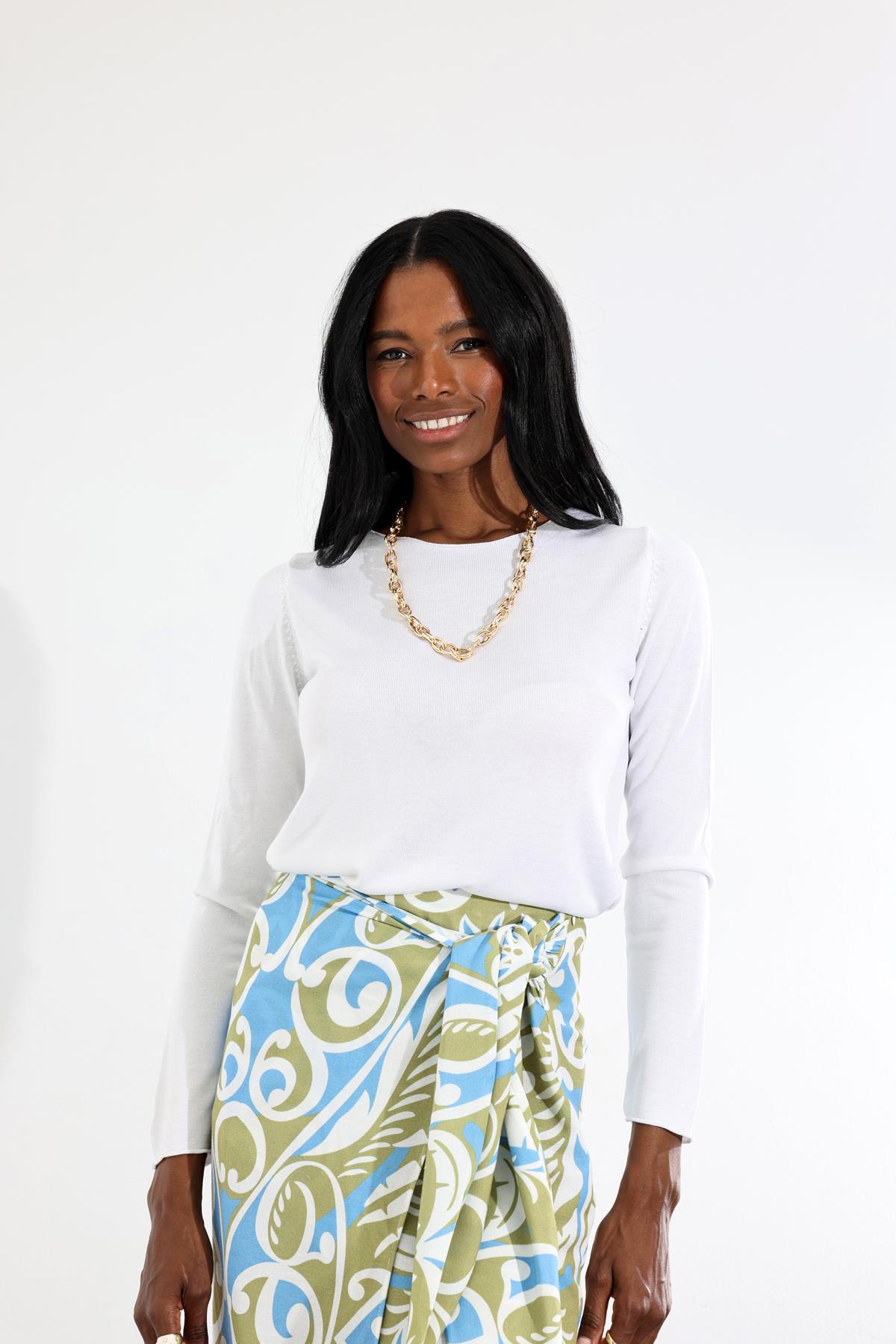 Beyaz Sosis Kol Triko 241061