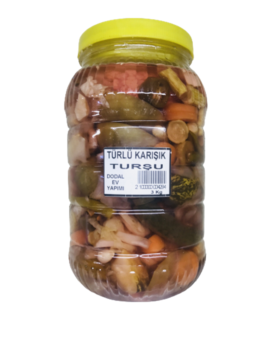 Türlü Karışık Ev Yapımı Turşu 3 Kg