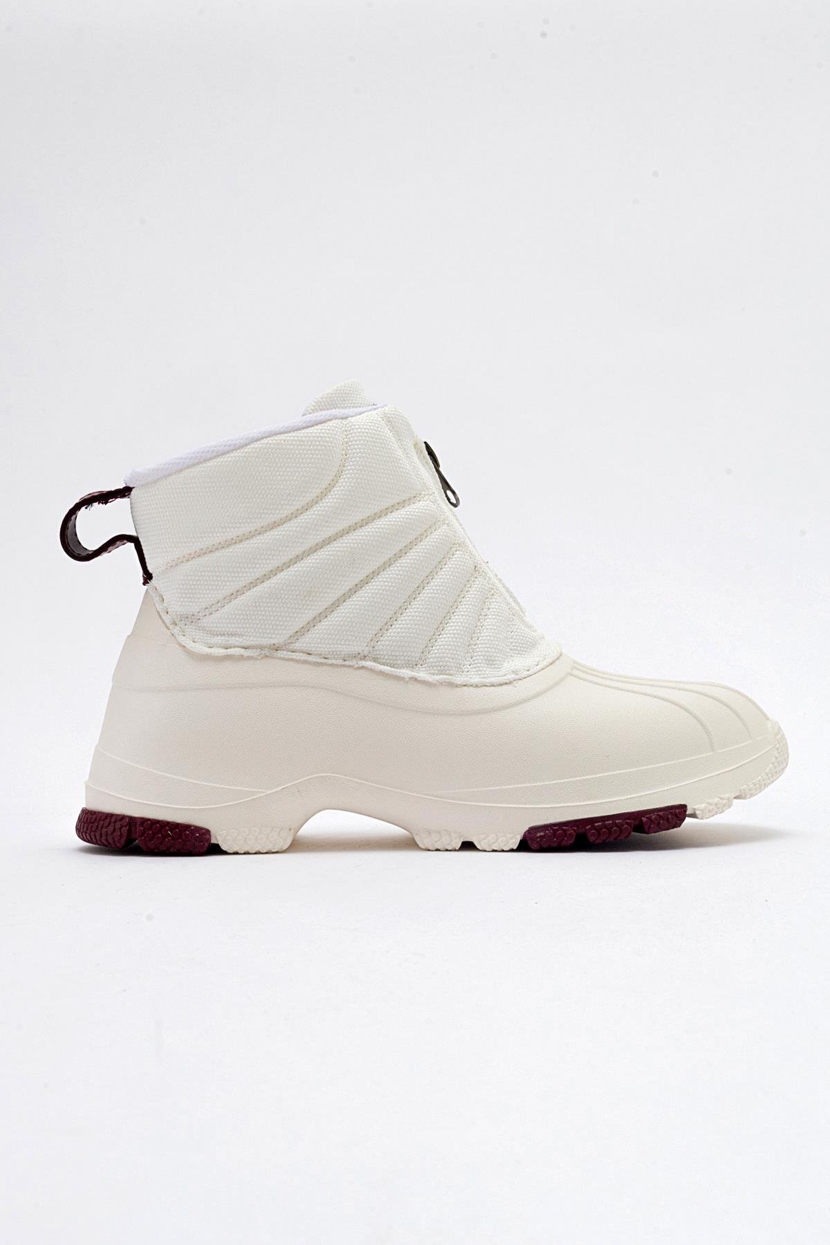 Önden Fermuarlı Eva Bot EKRU