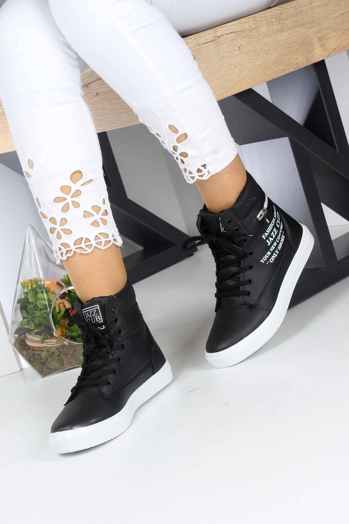 Bayan Bot - 2982 SİYAH CİLT