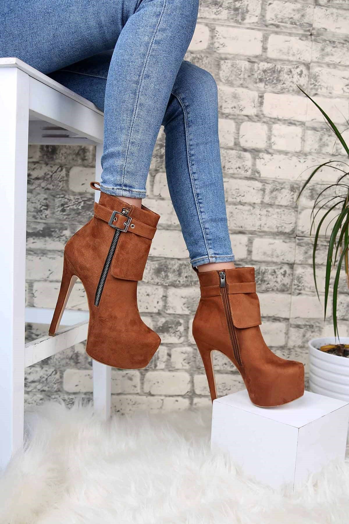 Bayan Bot - 4059 TABA SÜET