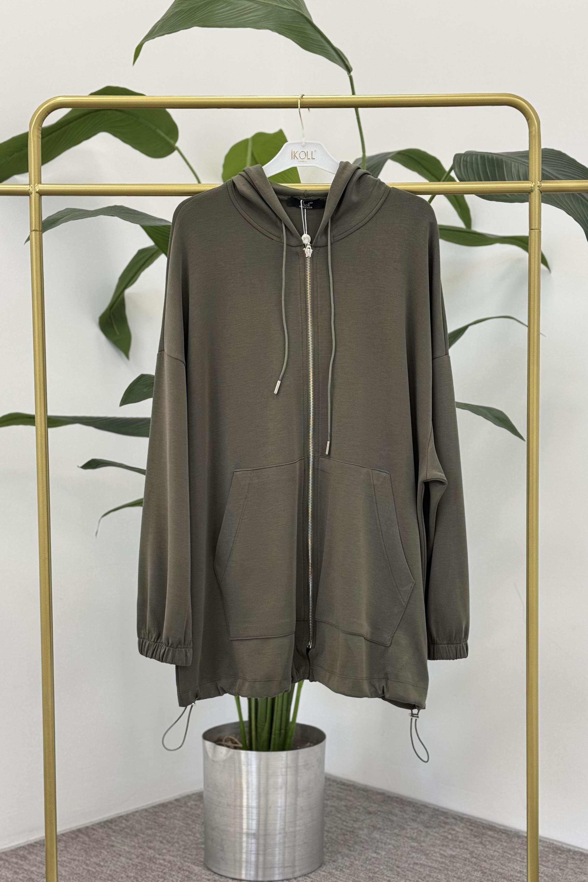 Oversize Cepli Bomber 34343 - Bilen Giyim