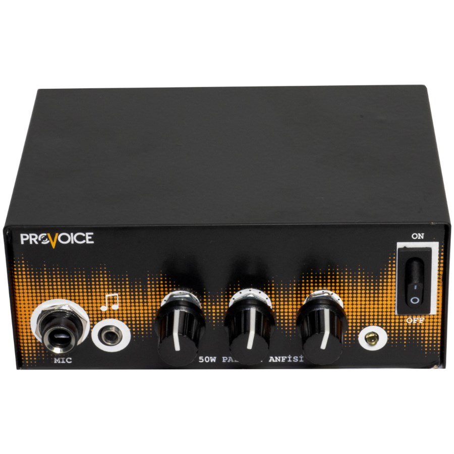 Provoice 12V 50W Pazarcı Amfisi Fiyatı ve Özellikleri MeduMuzikMarket.com'da