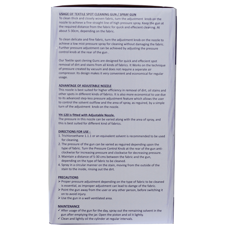 Arrow Leke Temizleme Tabancası / YH-120 konfeksiyONline.com güvencesiyle!