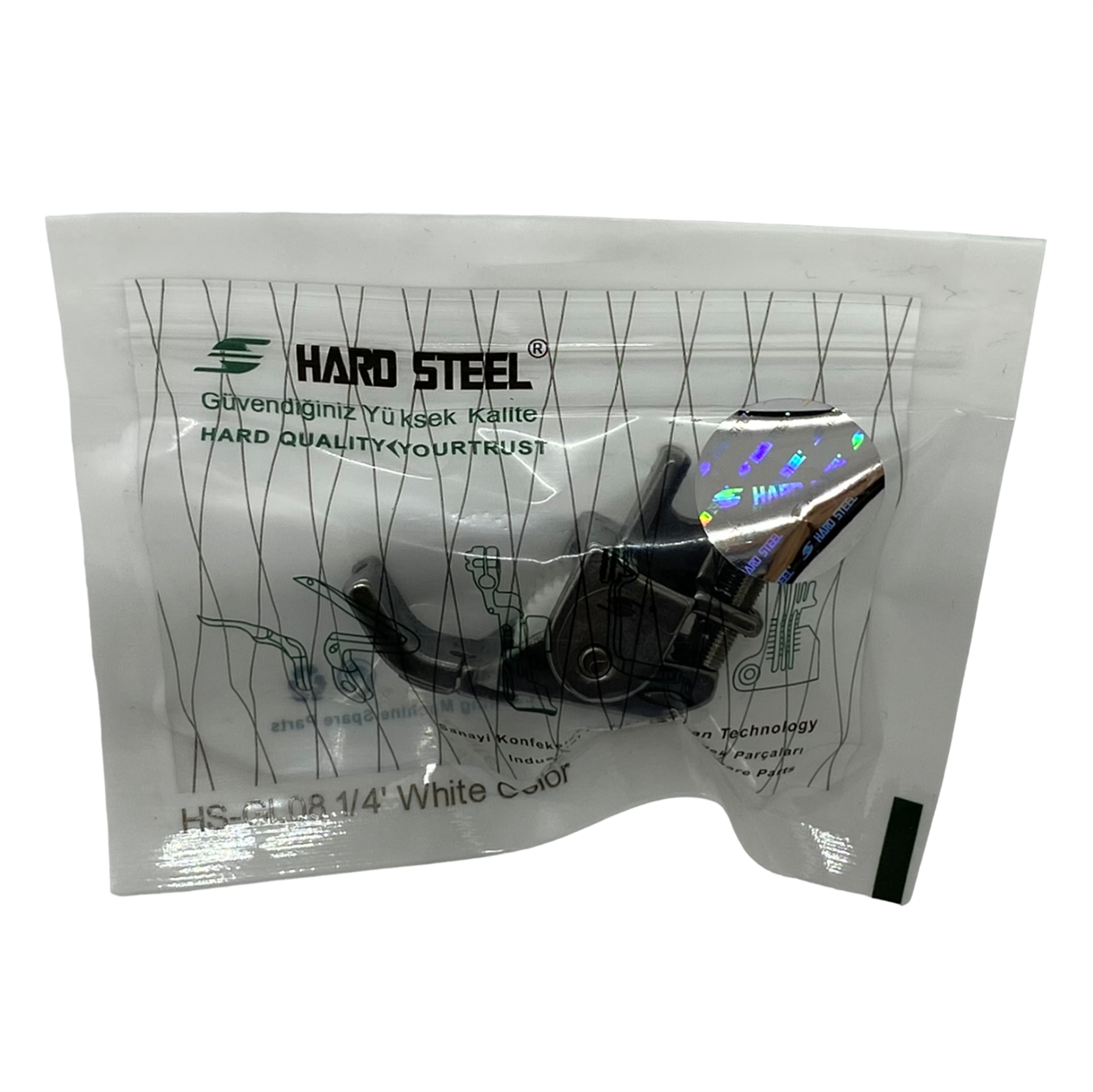 Düz Makine Fitil Beyaz Teker Ayak / HS-GL08 1/4