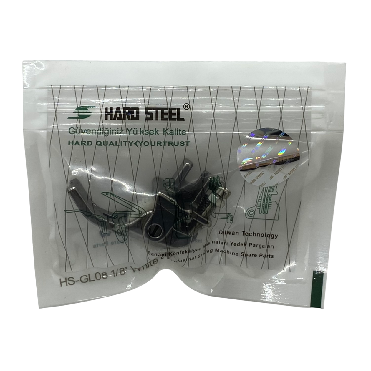 Düz Makine Fitil Beyaz Teker Ayak / HS-GL08 1/8