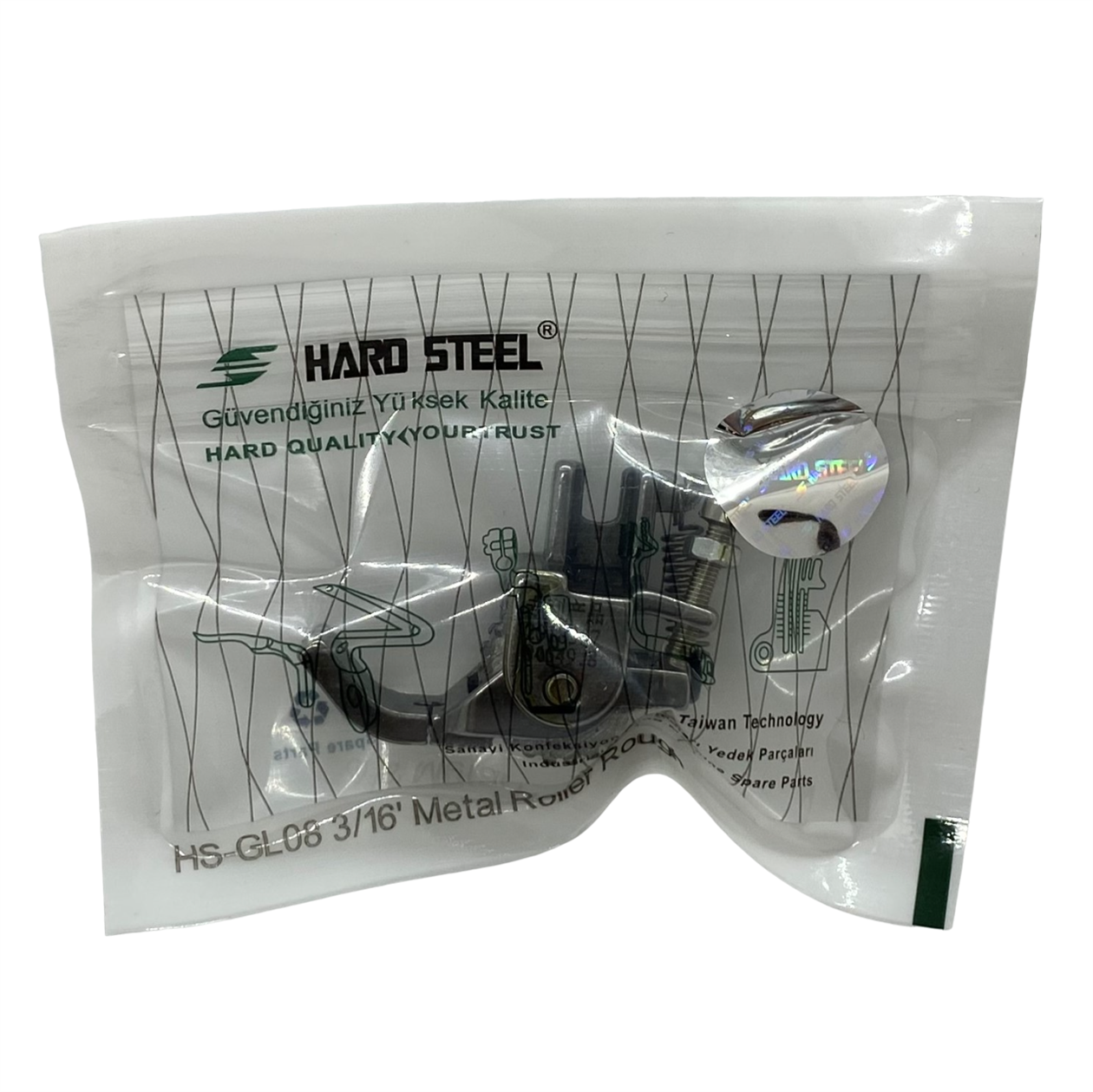 Düz Makine Fitil Metal Teker Ayak / HS-GL08 3/16