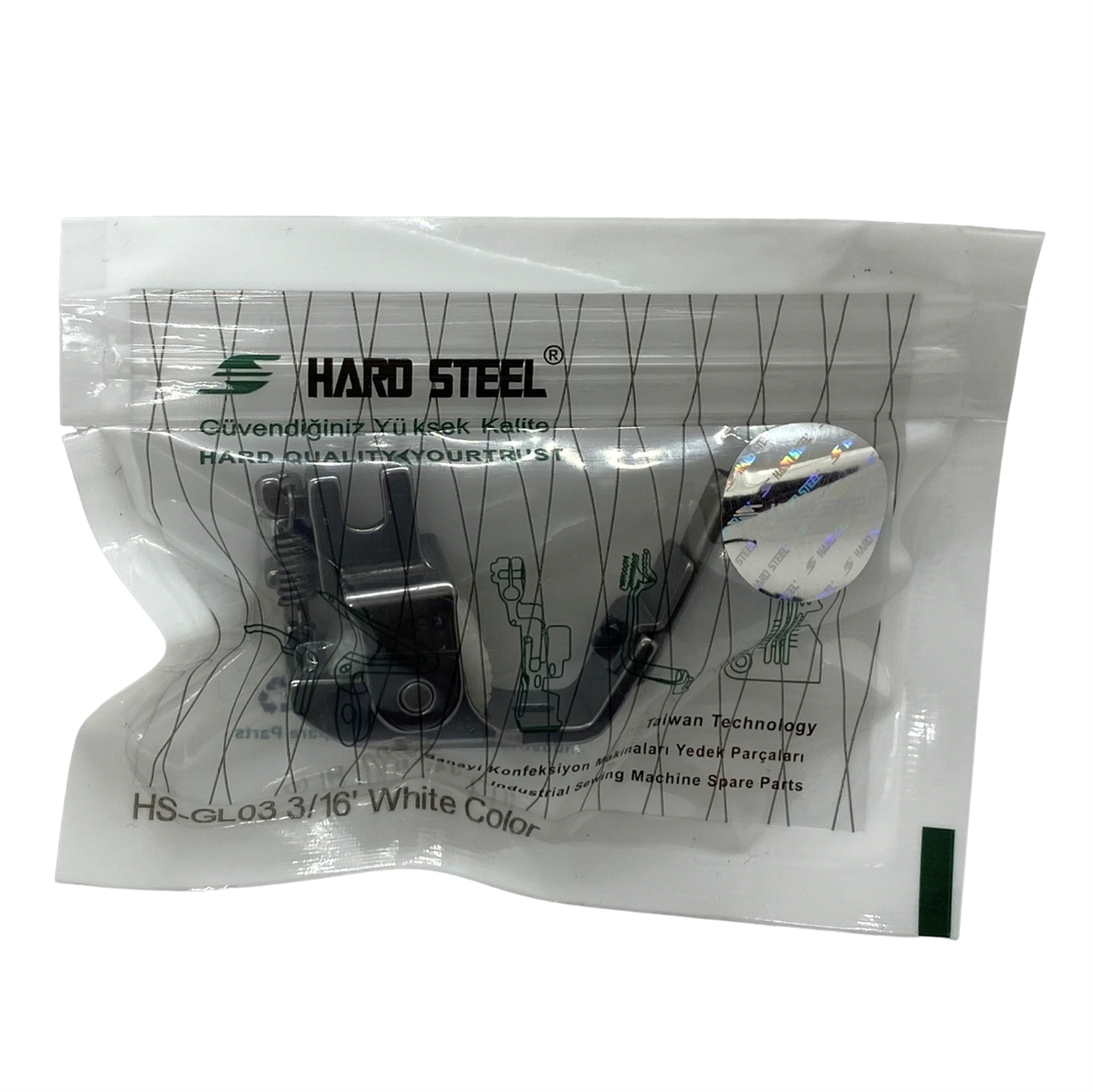 Düz Makine Ekstrafor Beyaz Teker Ayak / HS-GL03 3/16