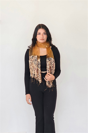 İpek Fular - Hand Woven Silk Scarf 100% Silk