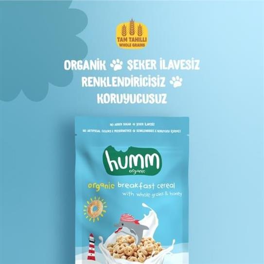 Humm Organik Tam Tahıllı ve Ballı Kahvaltılık Gevrek 80 G