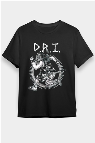 D.R.I Black Unisex T-Shirt - Tees - Shirts