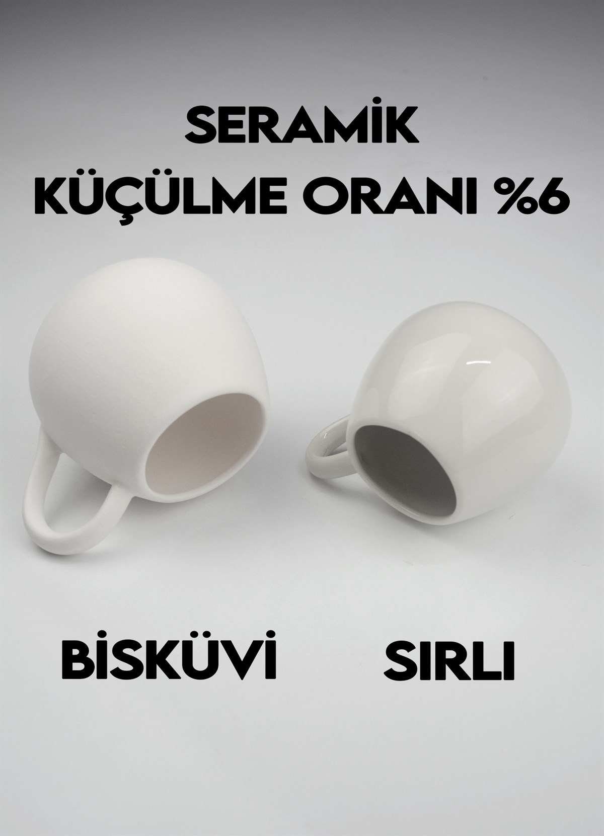 Damla Kupa Seramik Ham Bisküvi Ürün - Refsan