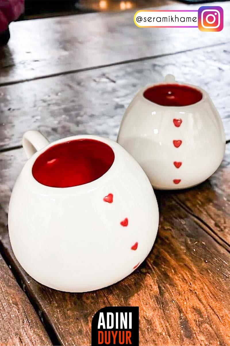 Damla Kupa Seramik Ham Bisküvi Ürün - Refsan