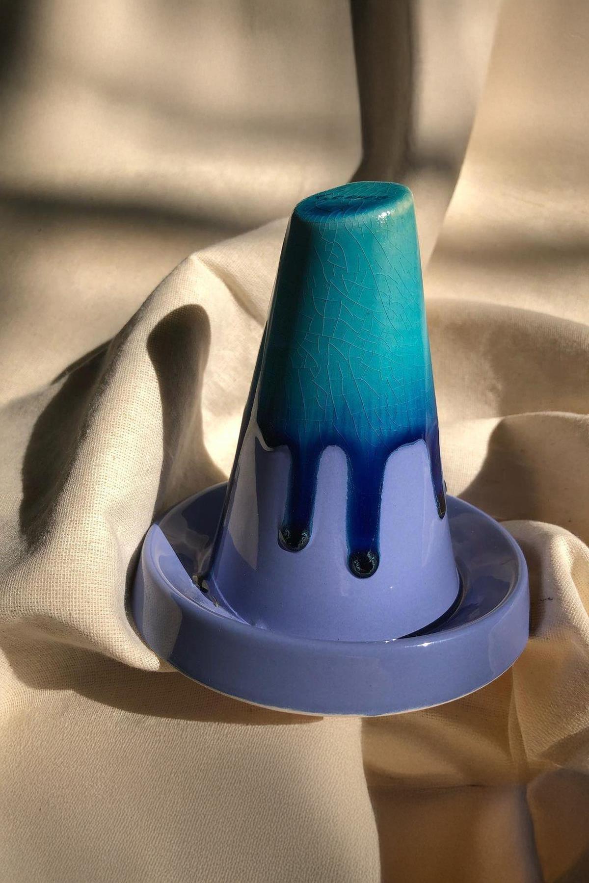 Refsan Artistik Seramik Sırı - GC1027 Crackle Turquoise - Refsan