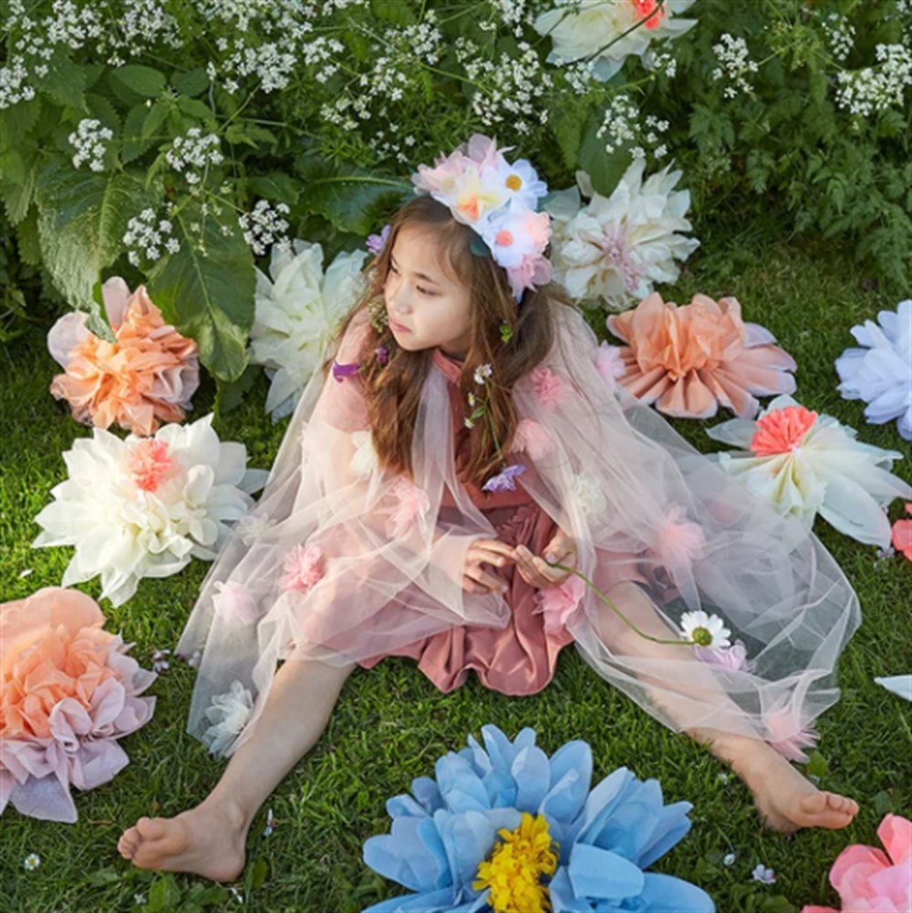 Meri Meri - Flower Cape - Çiçekli Pelerin l Karavan Kids