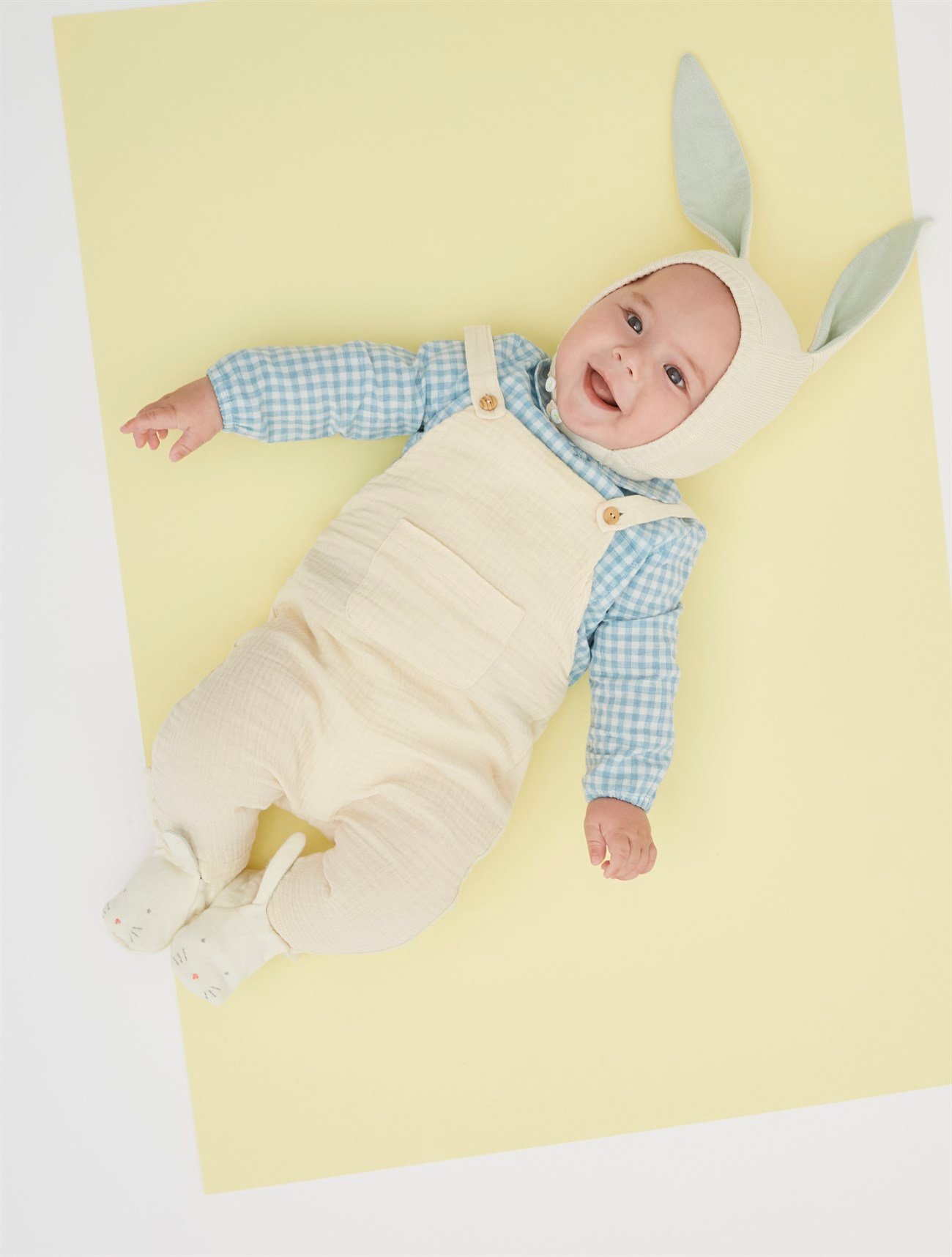 Meri Meri - Mint Bunny Baby Bonnet - Mint Tavşanlı Bebek Başlığı ...