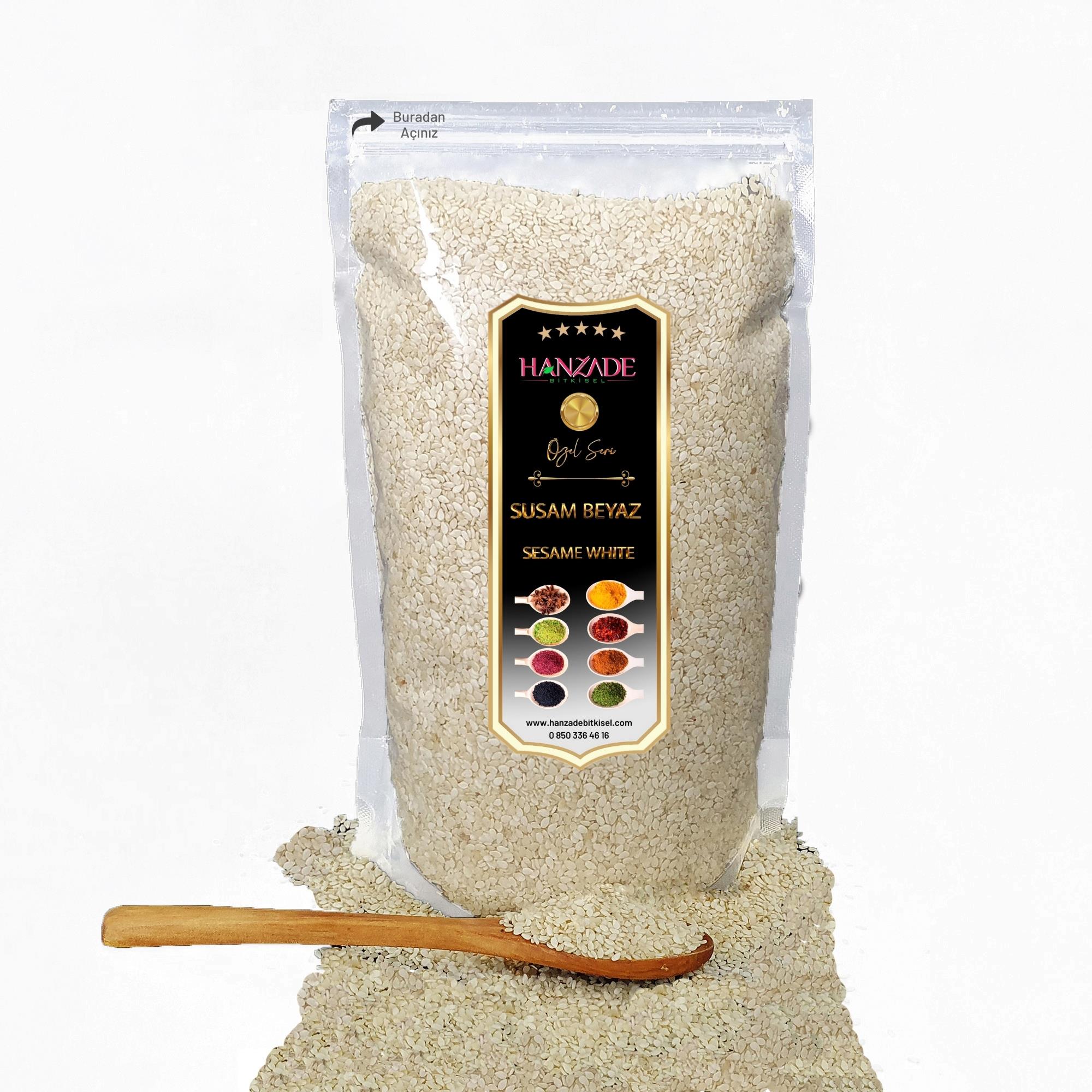 Hanzade Bitkisel Beyaz Susam - ebitkisel.comSağlıklı beslenme için ...
