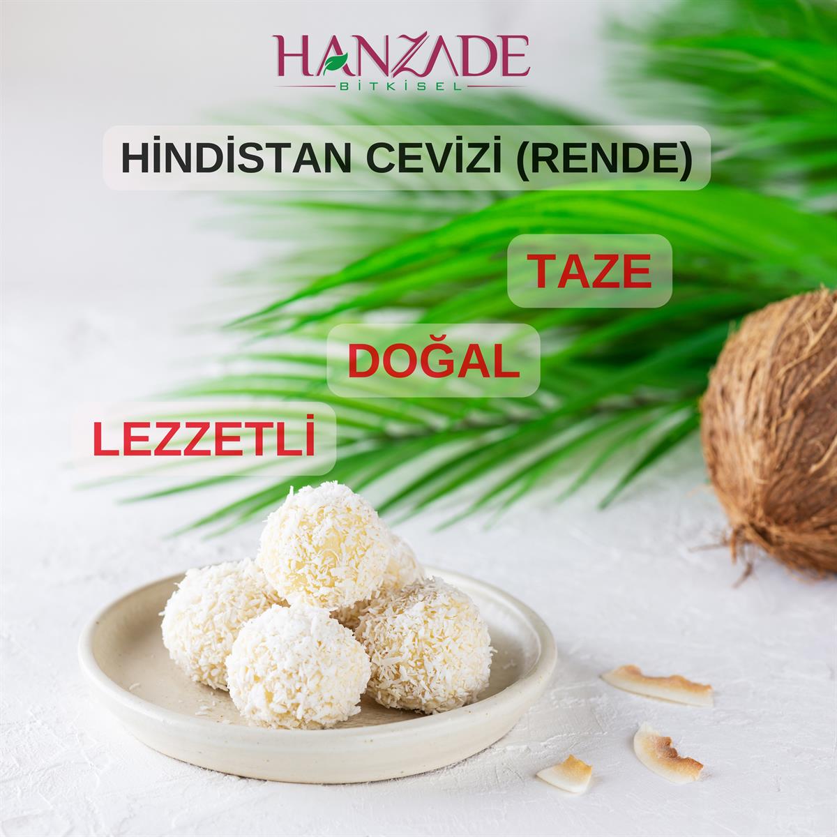 Hanzade Bitkisel Hindistan Cevizi Rende