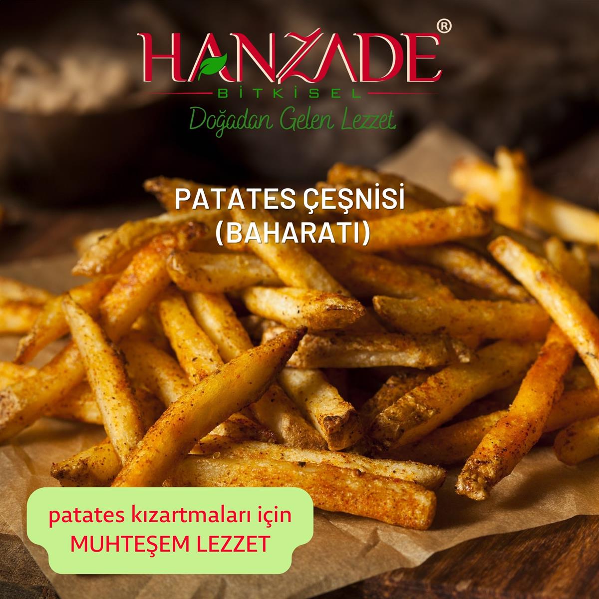 Hanzade Bitkisel Kızarmış Patates Baharatı
