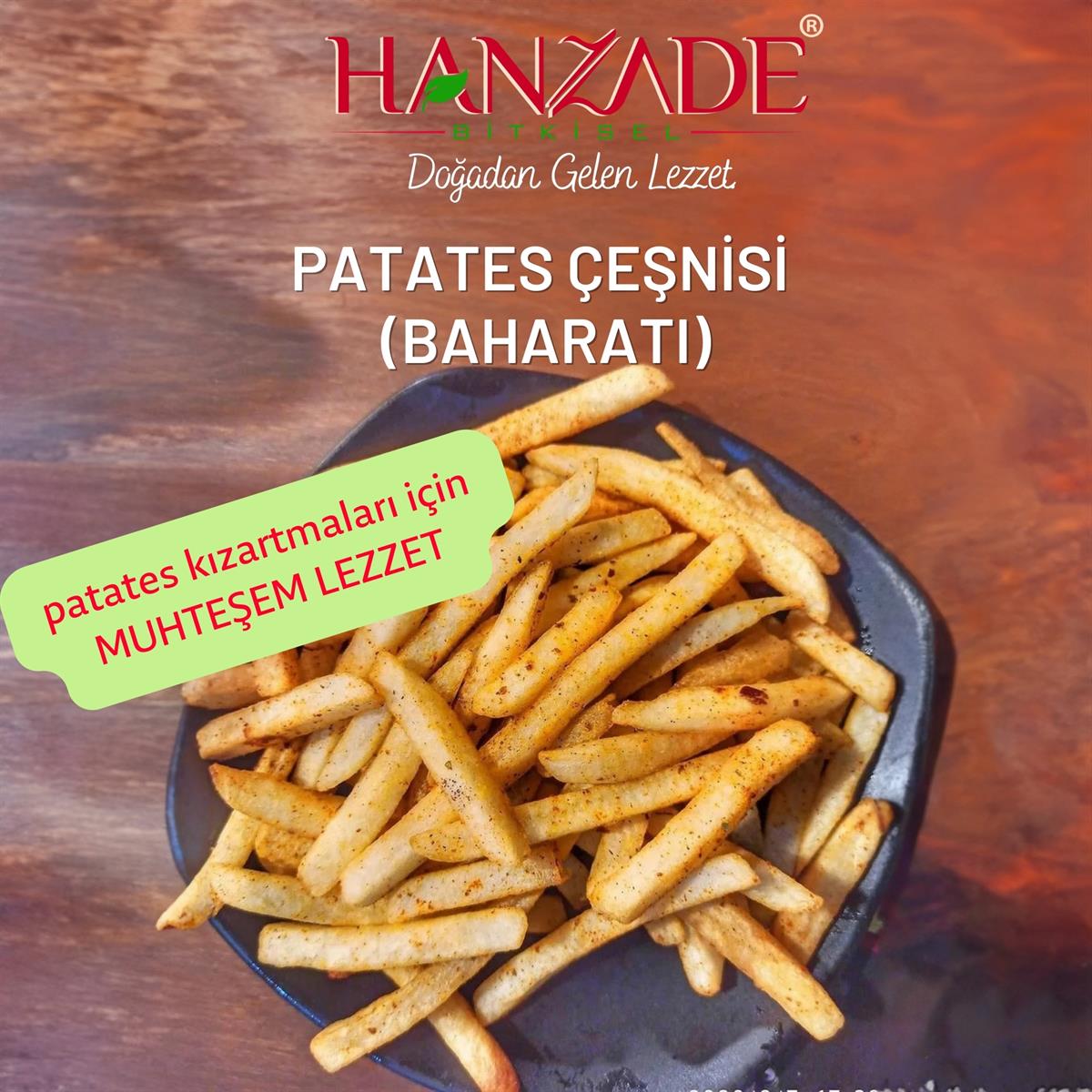 Hanzade Bitkisel Kızarmış Patates Baharatı