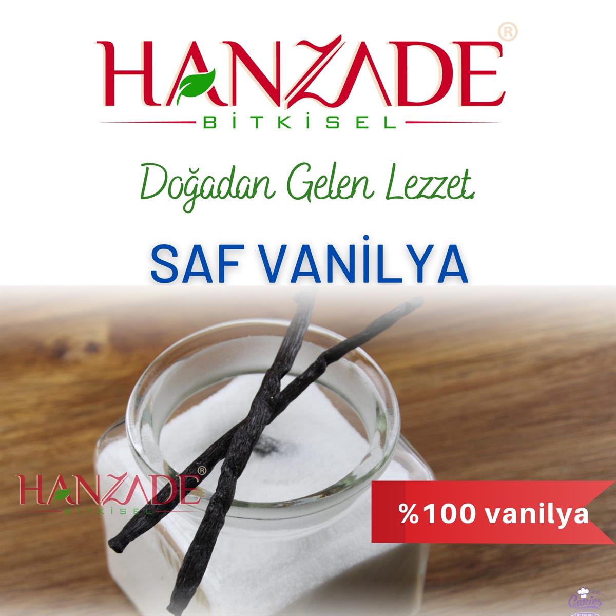Hanzade Bitkisel Saf Vanilya Şekersiz