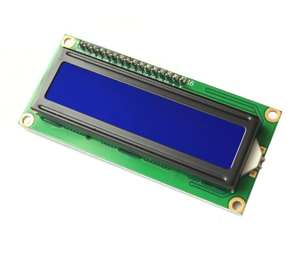 LCD1602 16x02 I2C LCD Ekran Mavi Arka Işık
